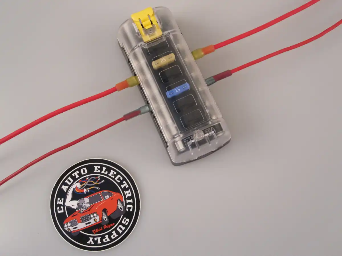 Blue Sea Systems 6-Position ATC / ATO Fuse Block / Fuse Panel with ...