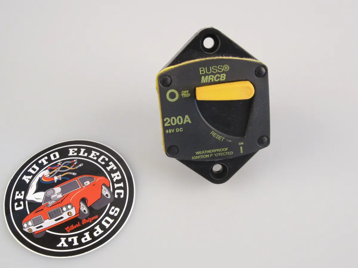 Buss 200 Amp Panel Mount Marine Rated Circuit Breaker